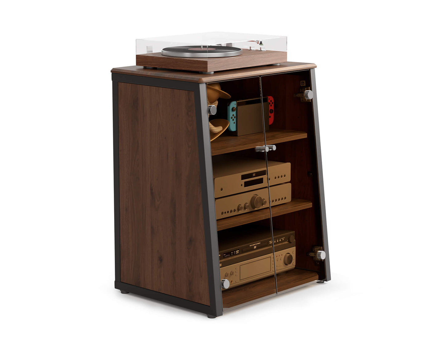 Eiffel V2 AS07 Record Player Stand Enclosed | FITUEYES