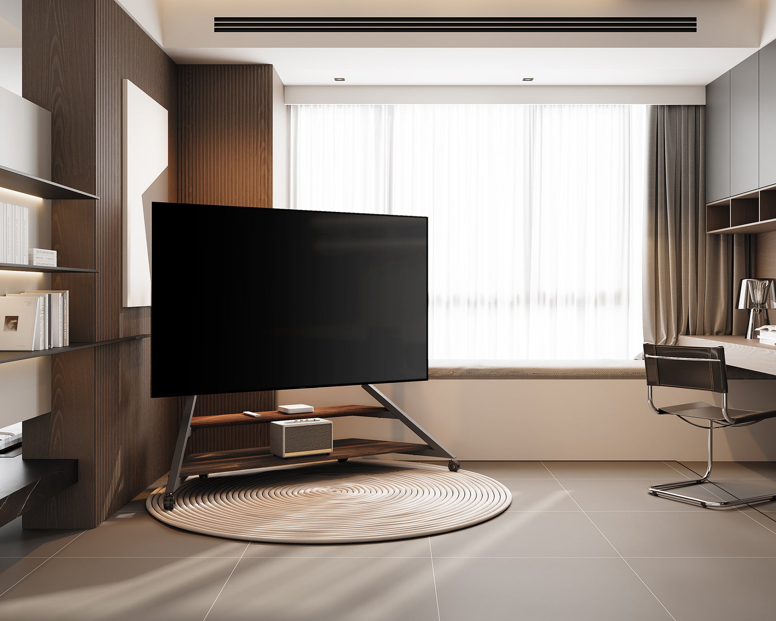FITUEYES Eiffel V2 FT100 TV Stand – Stylish & Durable Design
