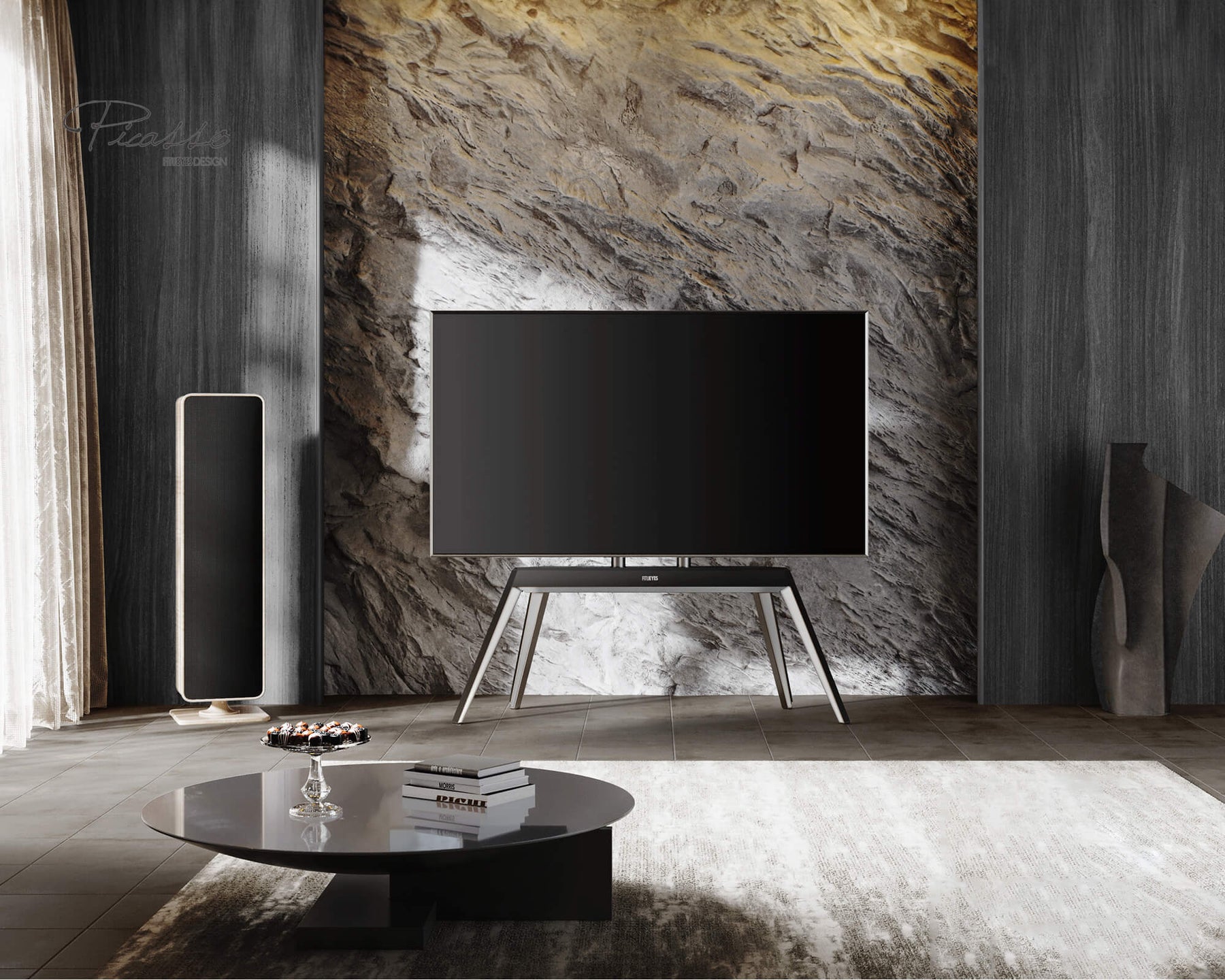 FITUEYES Picasso FT88 TV Stand - FITUEYES
