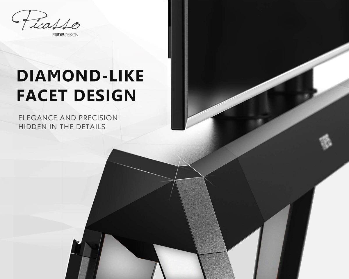 FITUEYES Picasso FT88 Floor TV Stand - FITUEYES
